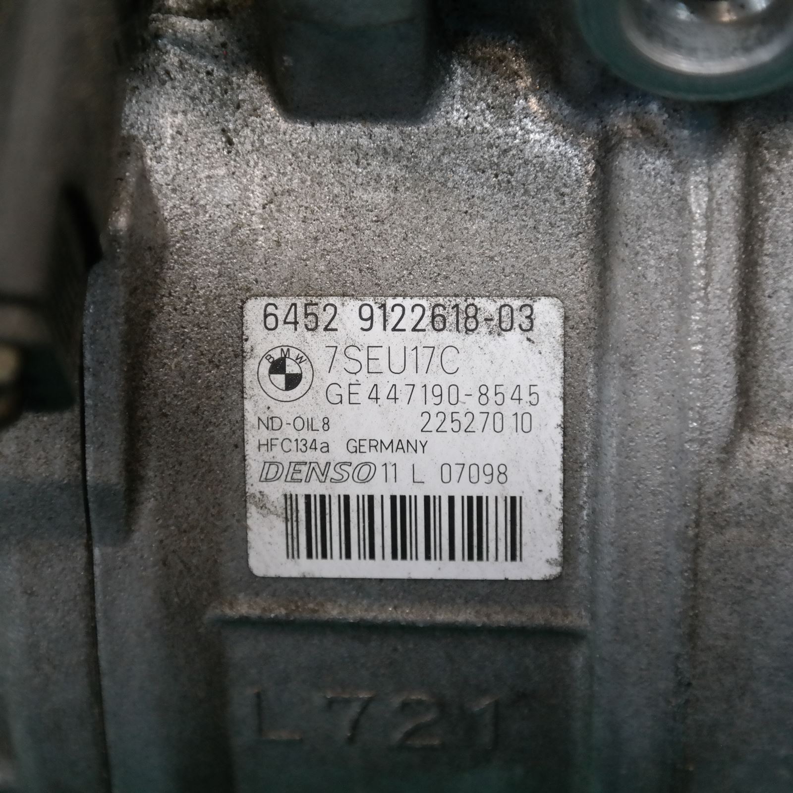 2010 BMW 3 SERIES A/C compressor 64529122618
