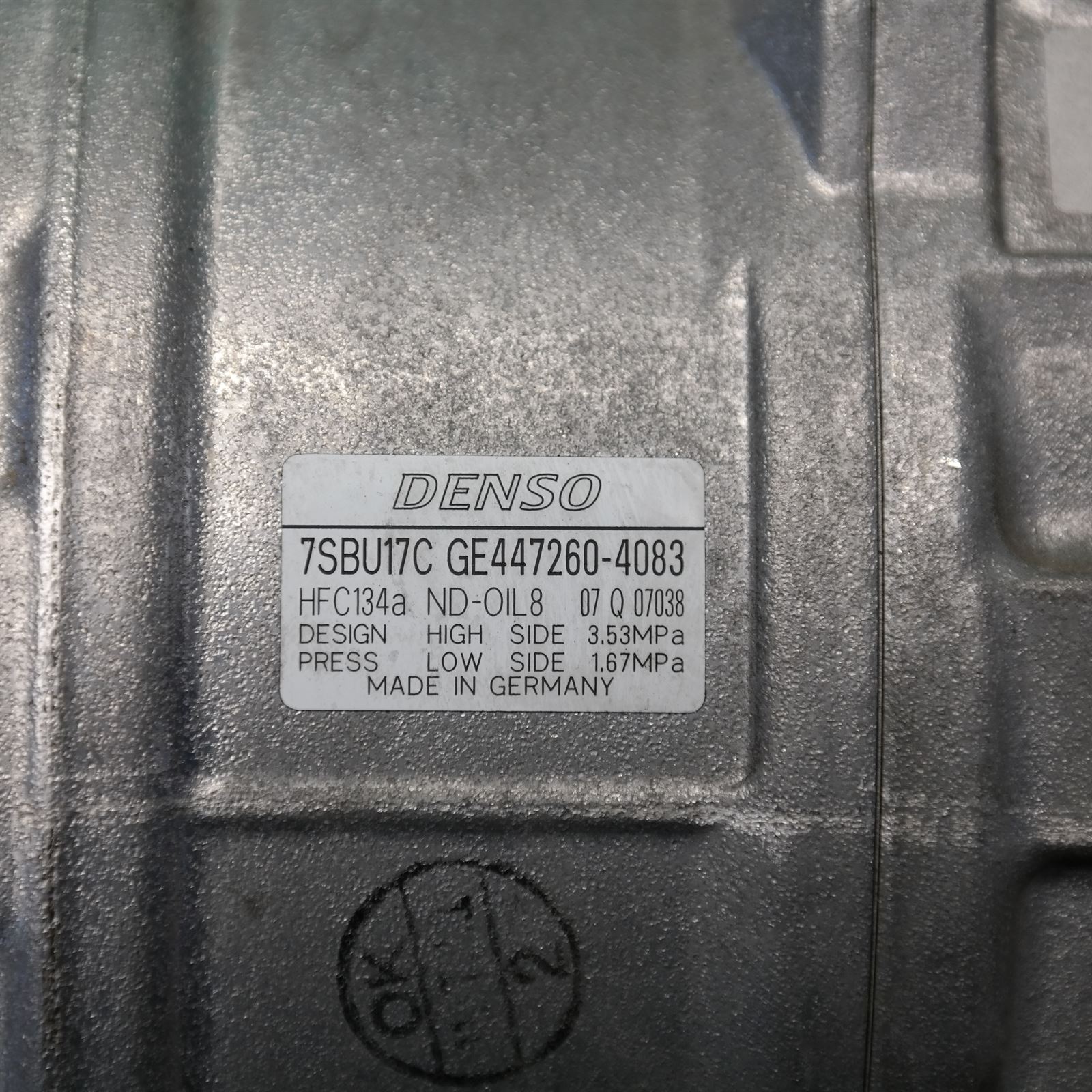 2013 BMW 1 SERIES A/C compressor 64529399060