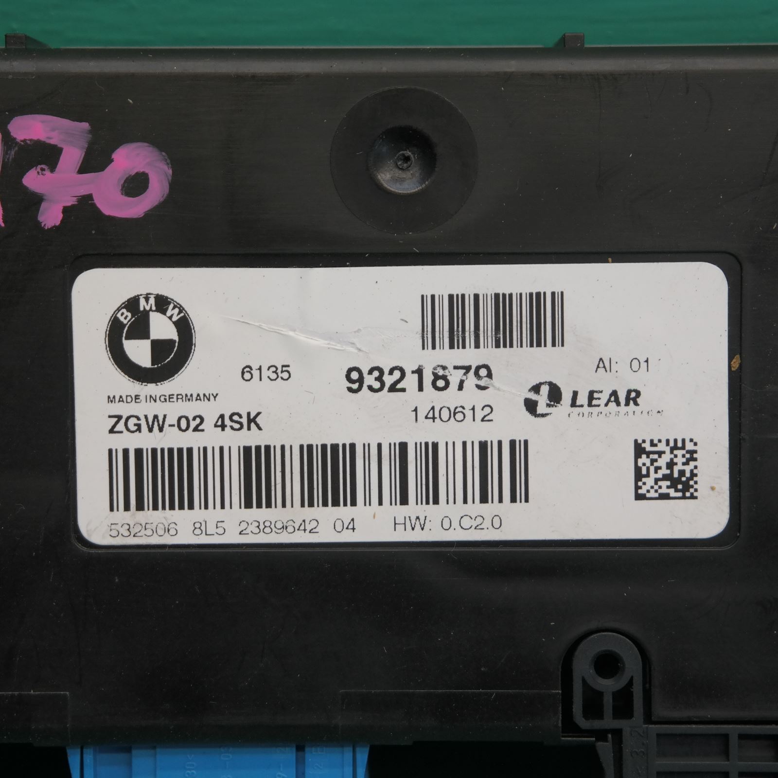 2014 BMW 5 SERIES Control unit/module 61359393659