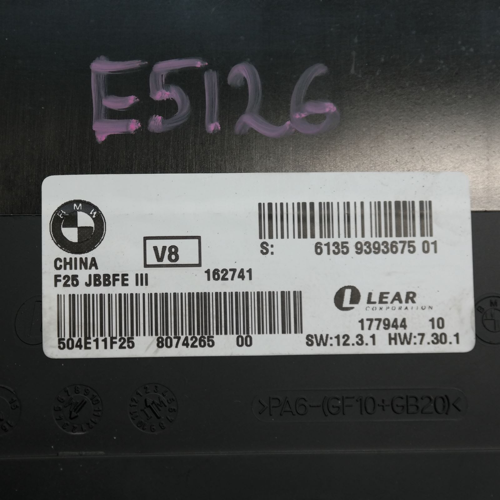 2016 BMW X3 Control unit/module 61356992424