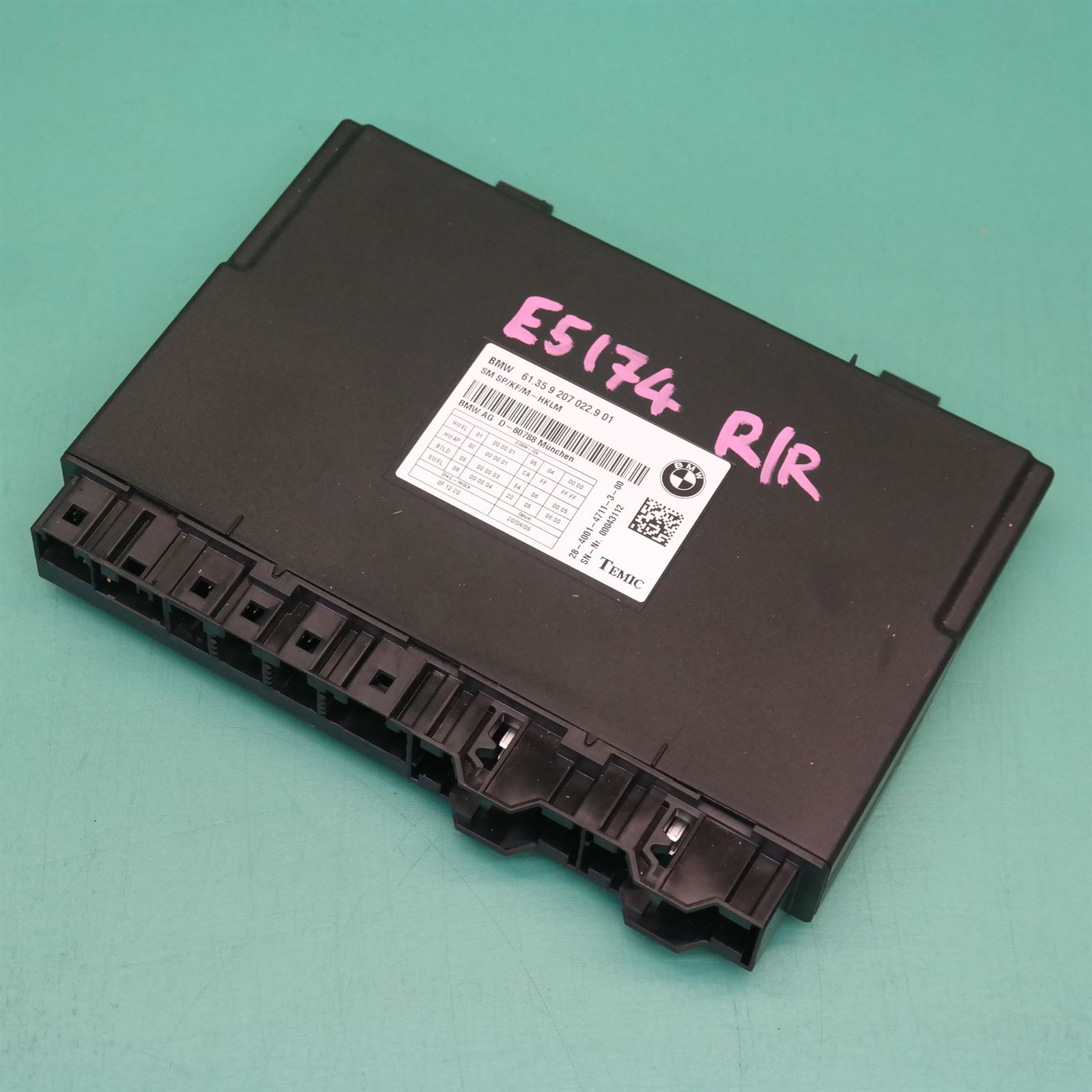 2009 BMW 7 SERIES Control unit/module 61359459676