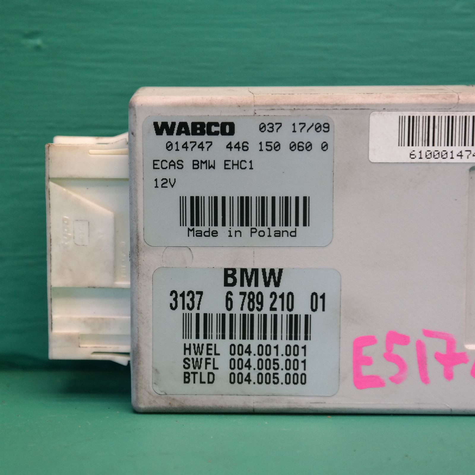 2009 BMW 7 SERIES Control unit/module 37146860385