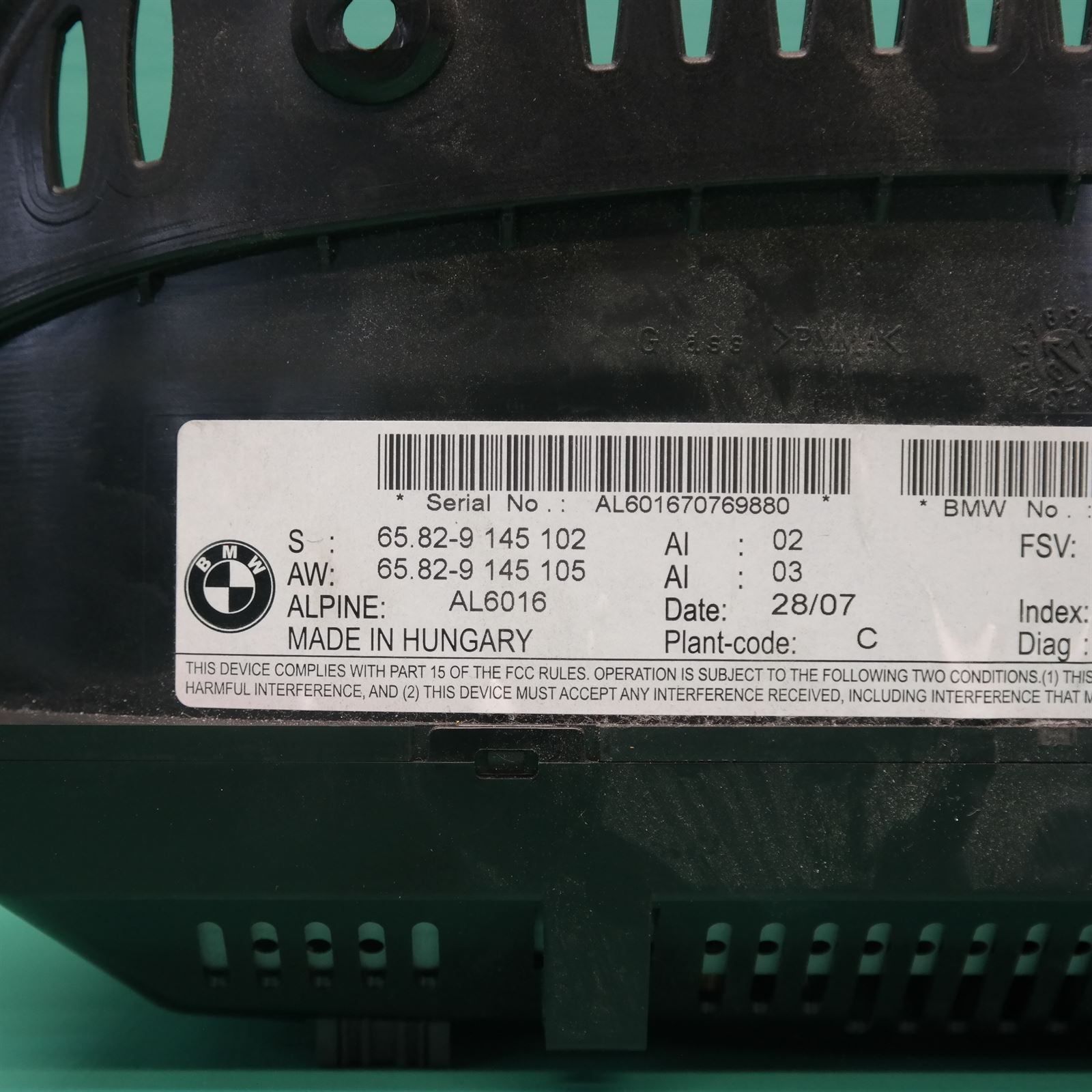 2007 BMW 3 SERIES Infotainment part 65829224349