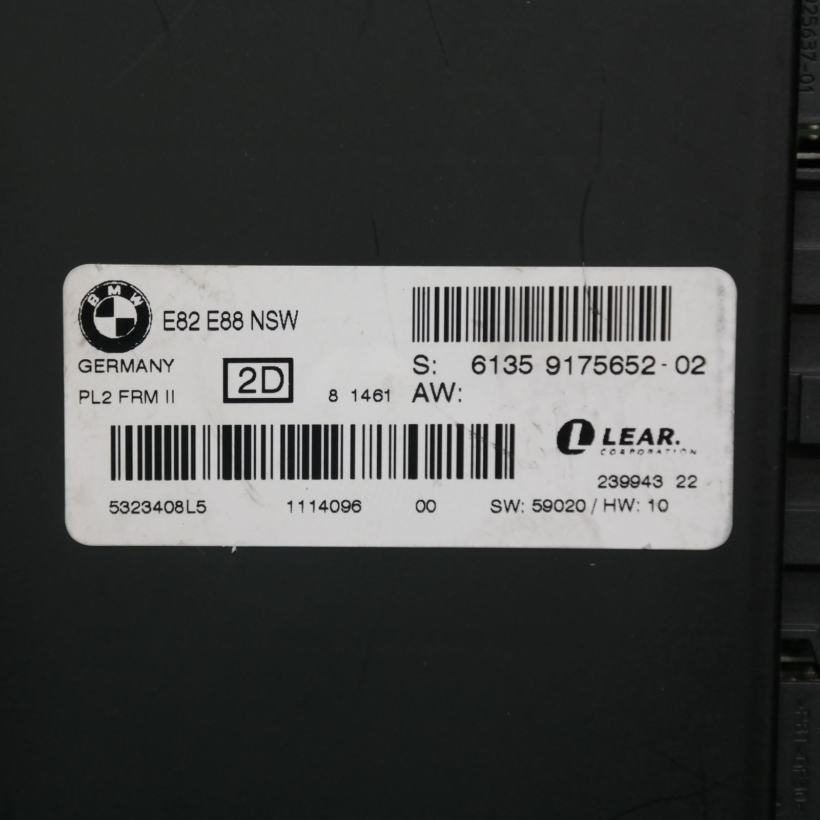 2008 BMW 1 SERIES Control unit/module 61356827065