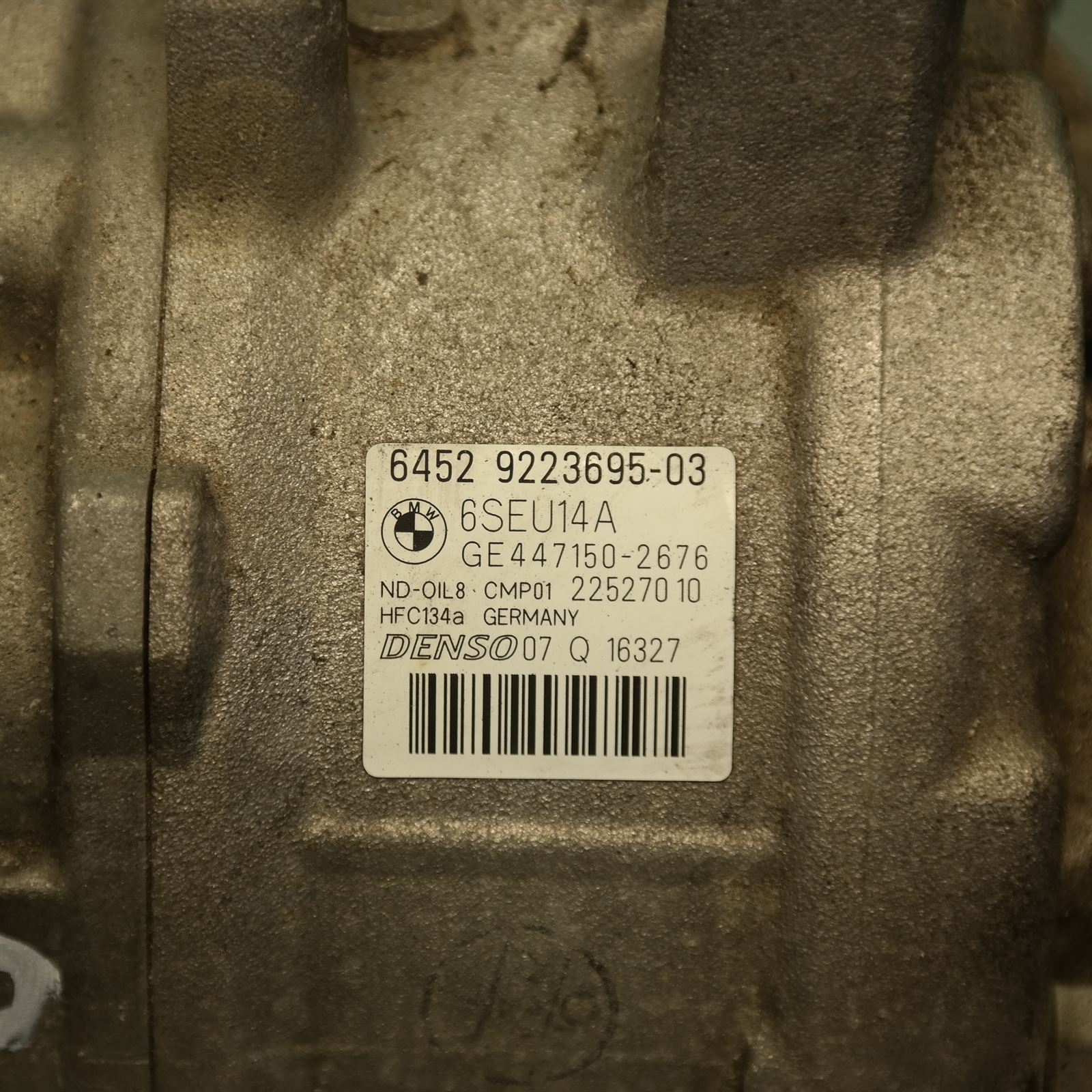 2013 BMW 3 SERIES A/C compressor 64529223695