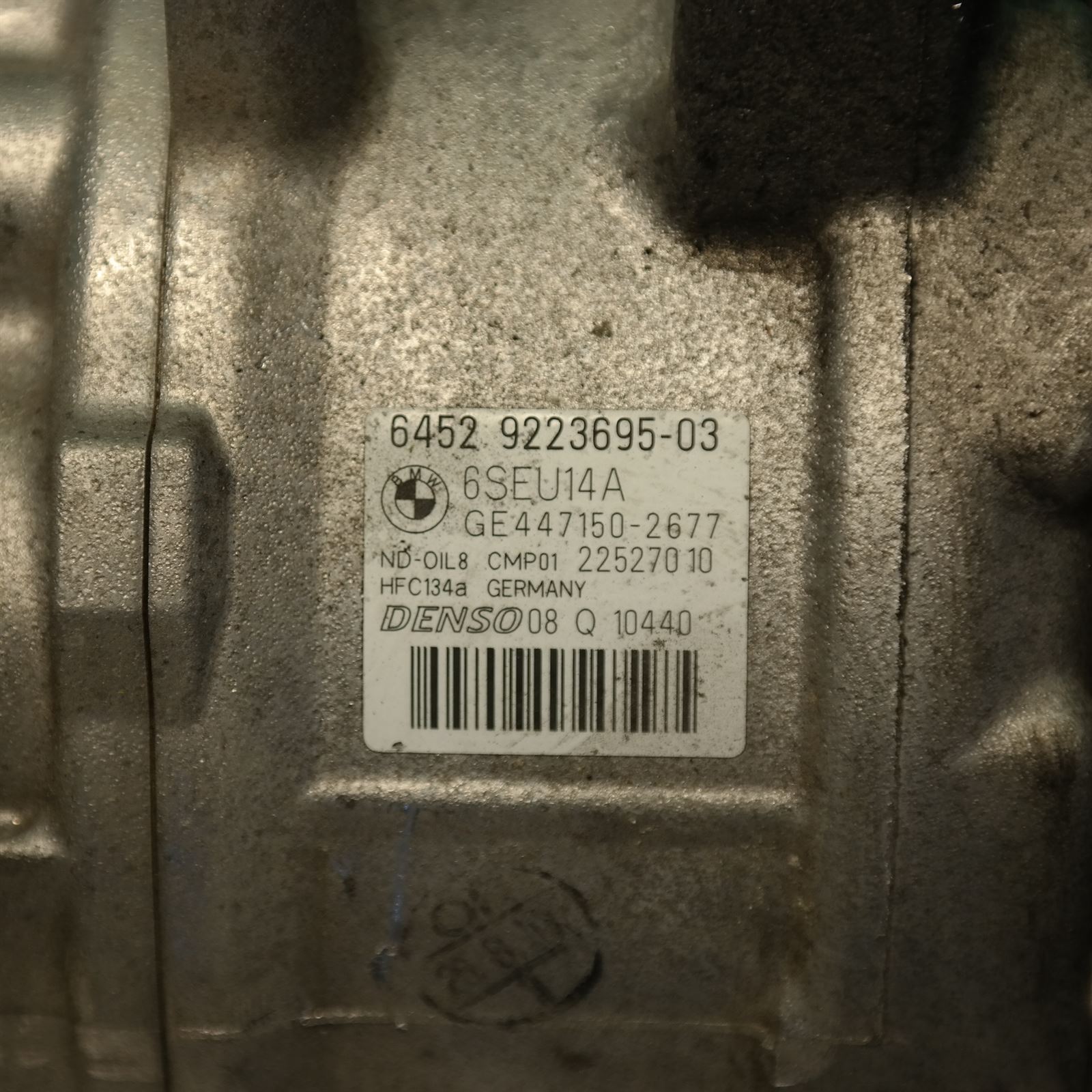 2013 BMW 4 SERIES A/C compressor 64529223695