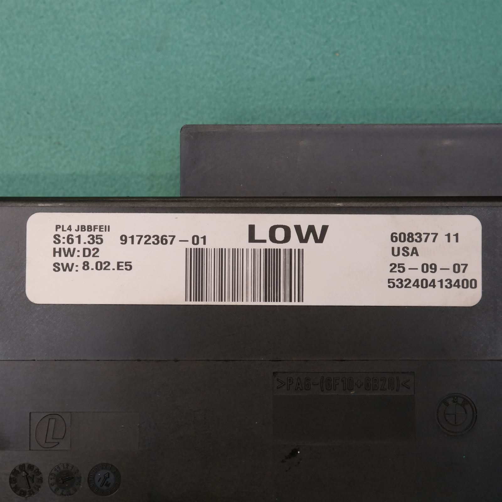 2007 BMW X5 Control unit/module 61359292706