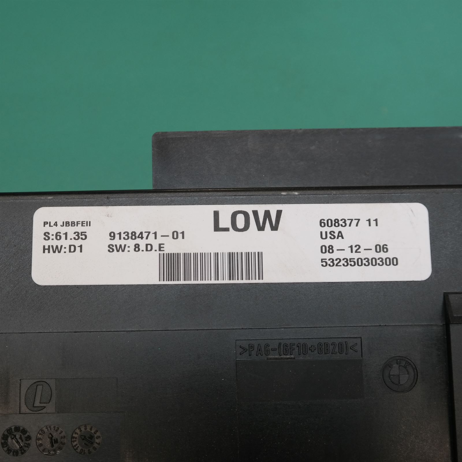 2007 BMW X5 Control unit/module 61359292706