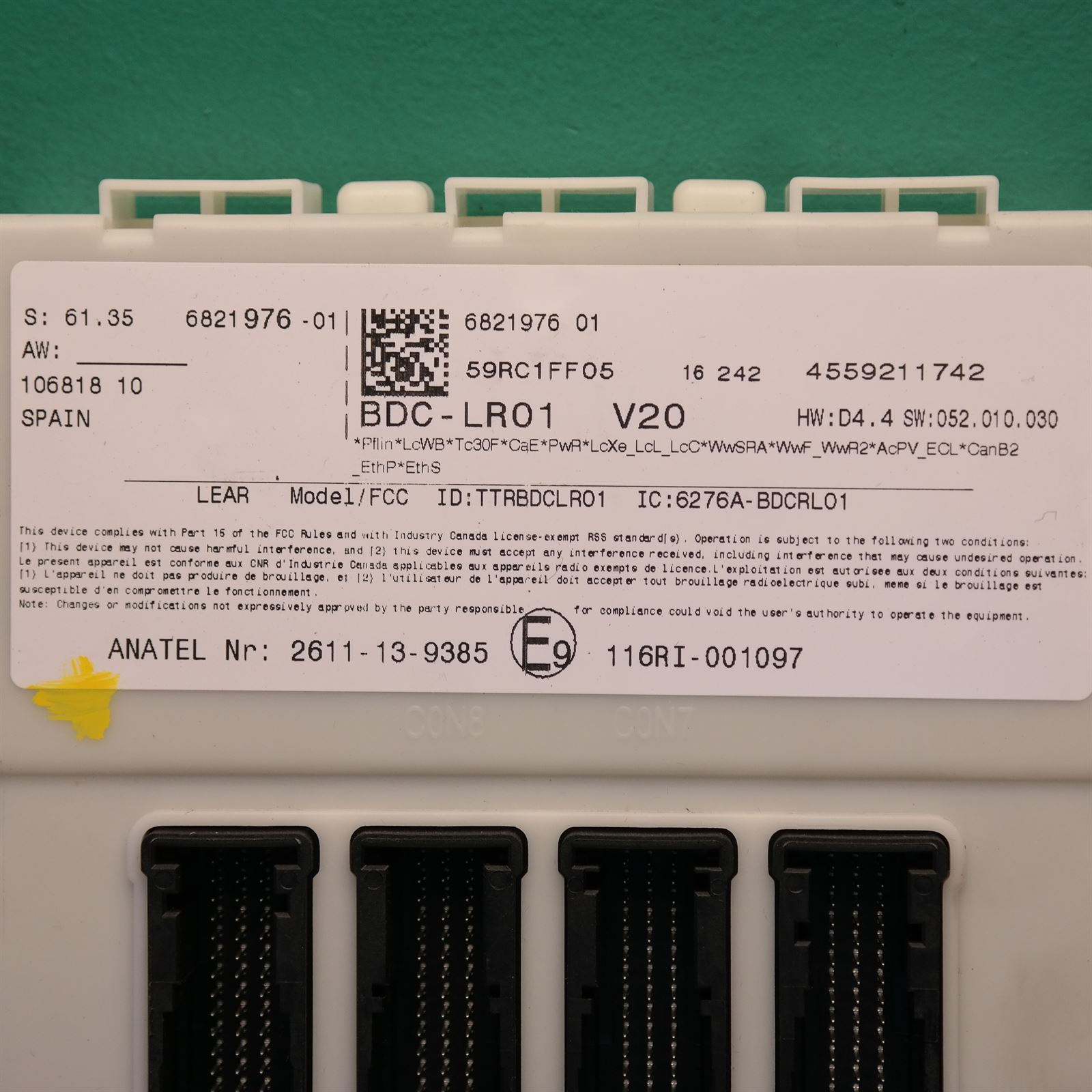 2016 BMW X5 Control unit/module 13618586540