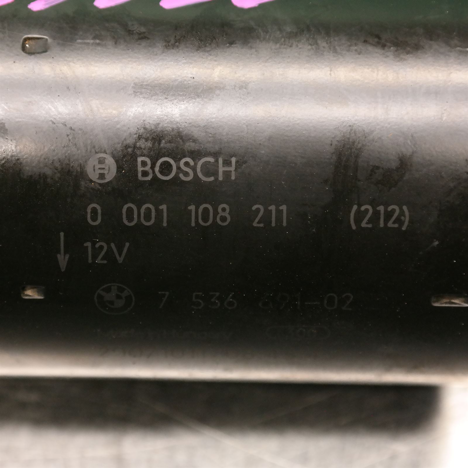 2007 BMW 6 SERIES Starter motor 12417610345