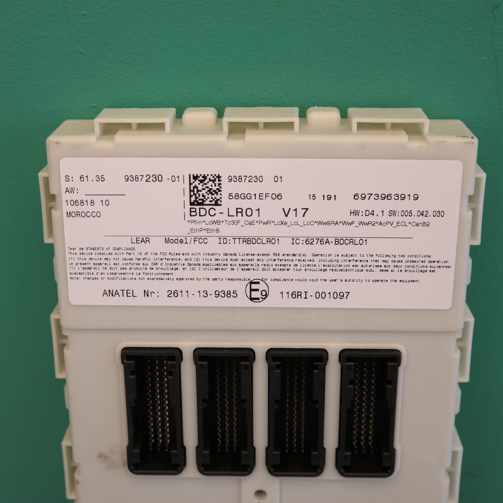 2015 BMW X5 Control unit/module 61355A20547