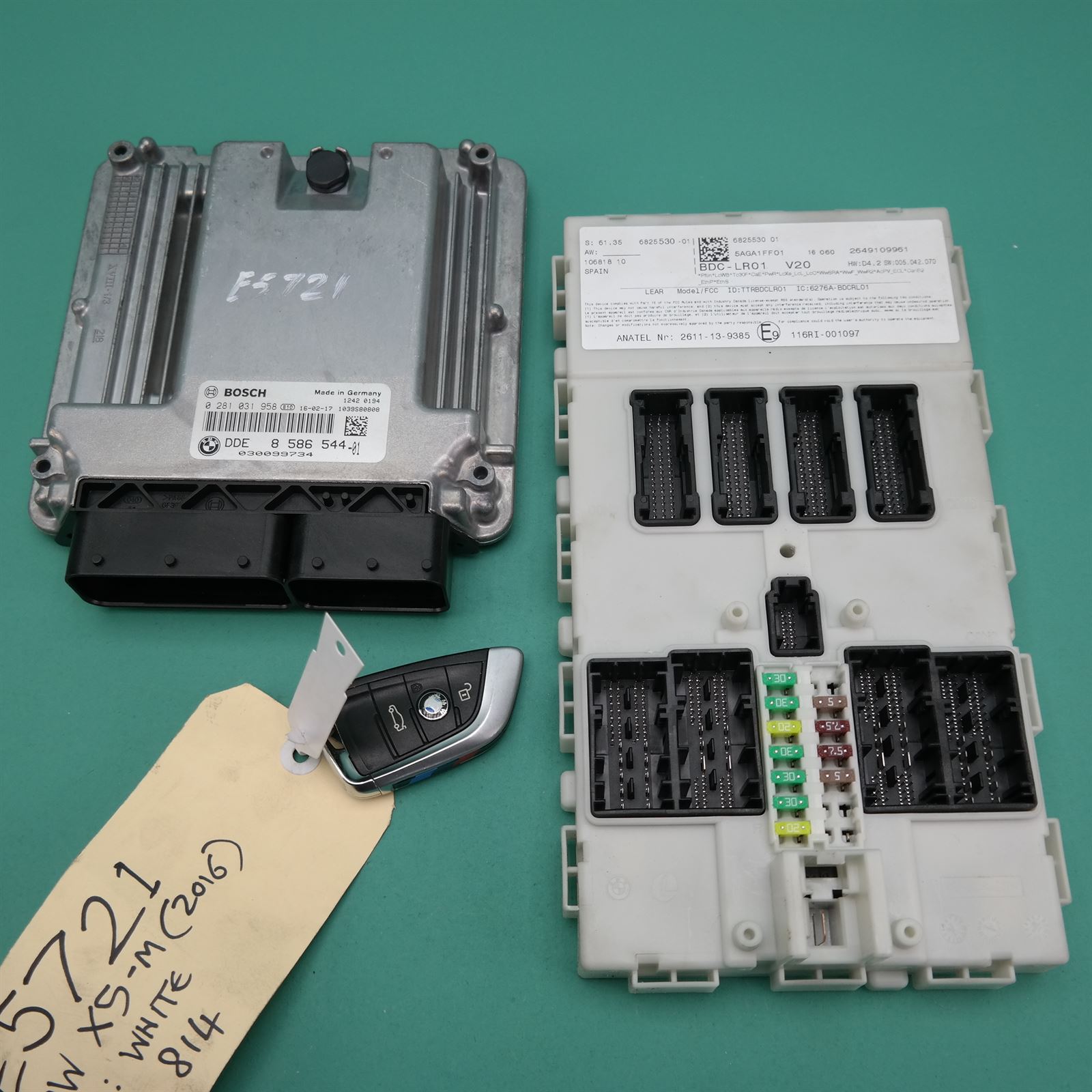 2016 BMW X5 Control unit/module 13618586544
