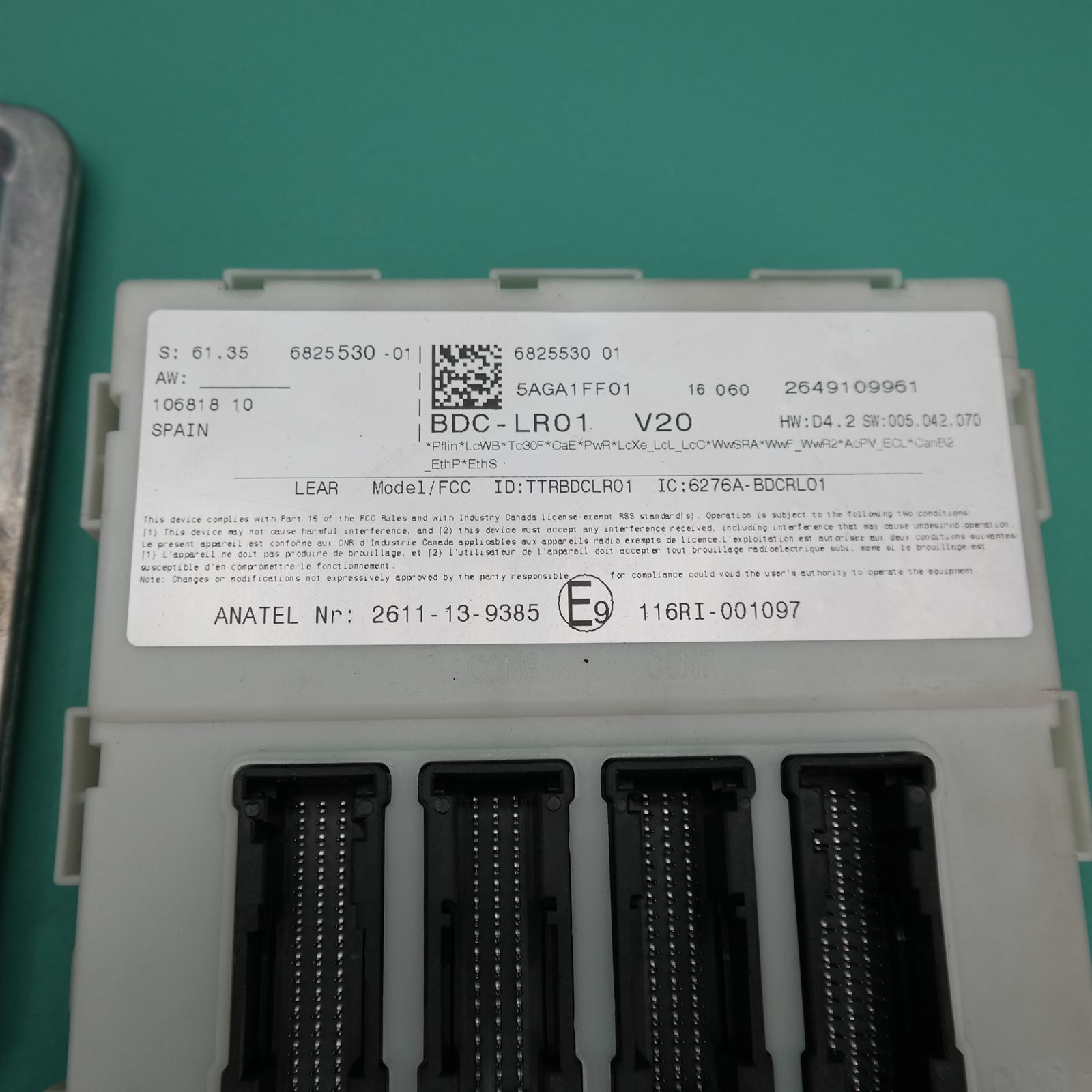 2016 BMW X5 Control unit/module 13618586544