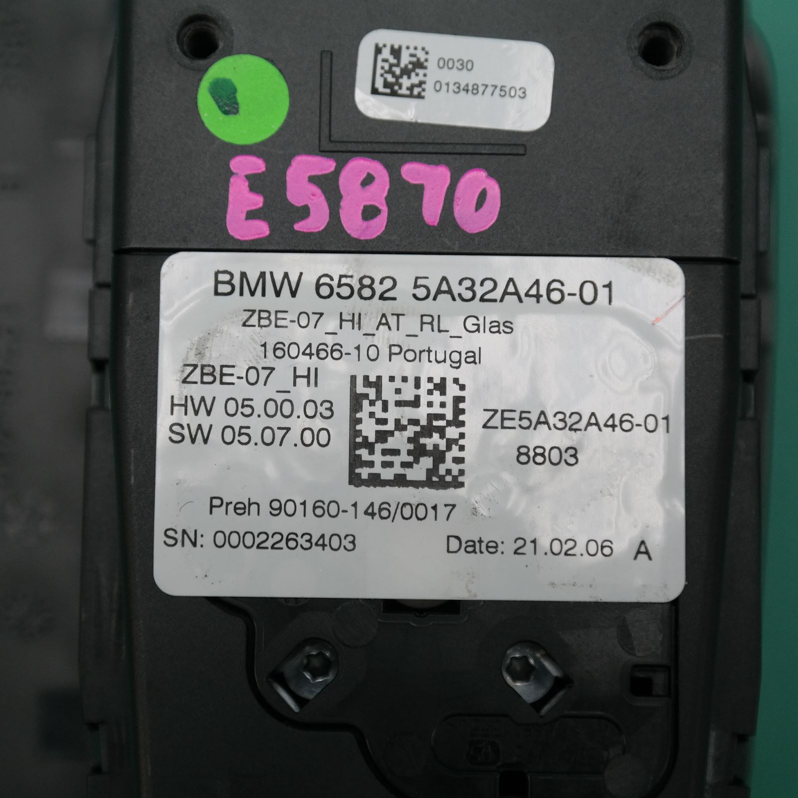 2022 BMW 3 SERIES Infotainment part 65825A371C8